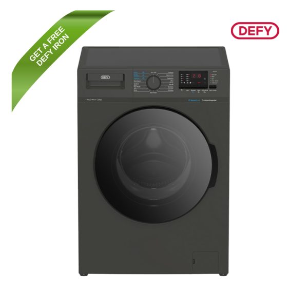 Defy 9kg Front Loader Washing Machine Manhattan Grey - DAW389 - Nu Home