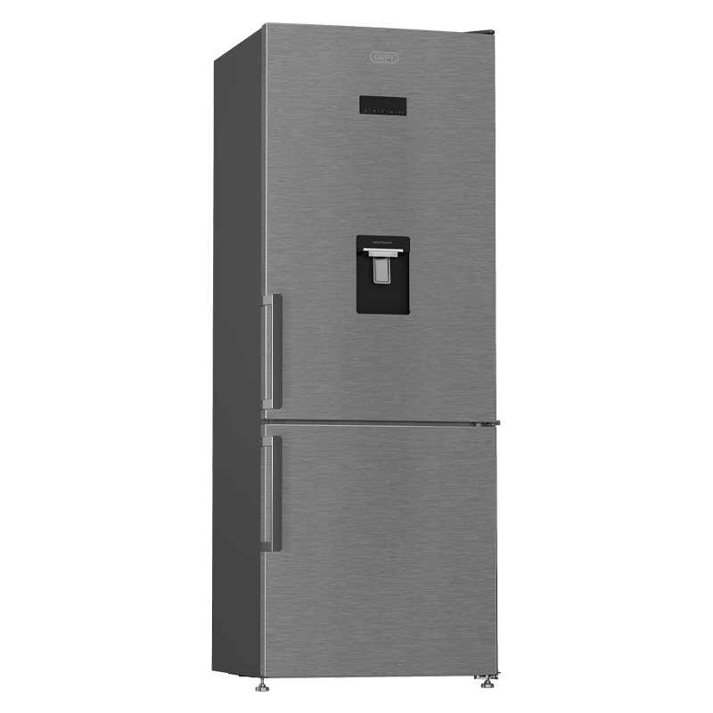 Defy 70cm Bottom Freezer Fridge with Water Dispenser Metallic - DAC705 ...